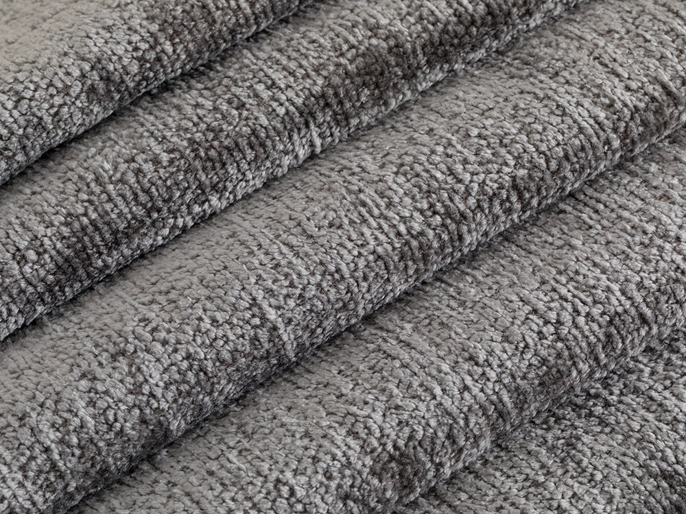 Gray Upholstery Fabric | Silky Chenille Texture by the Yard