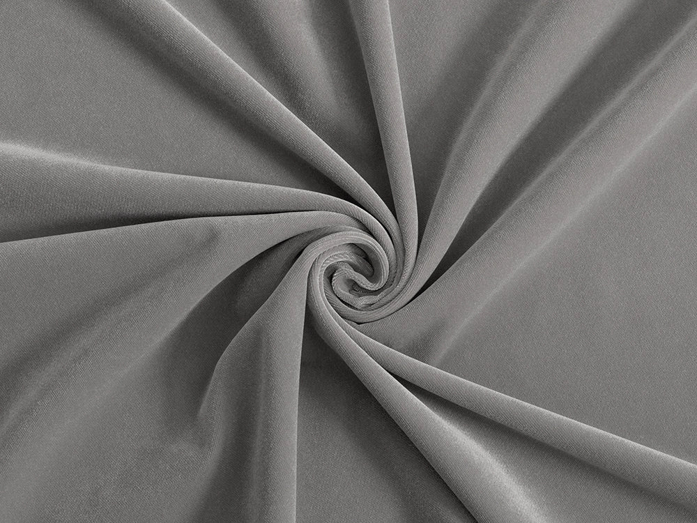 Light Gray Velvet Upholstery Fabric | For Sofas & Drapery by the Yard
