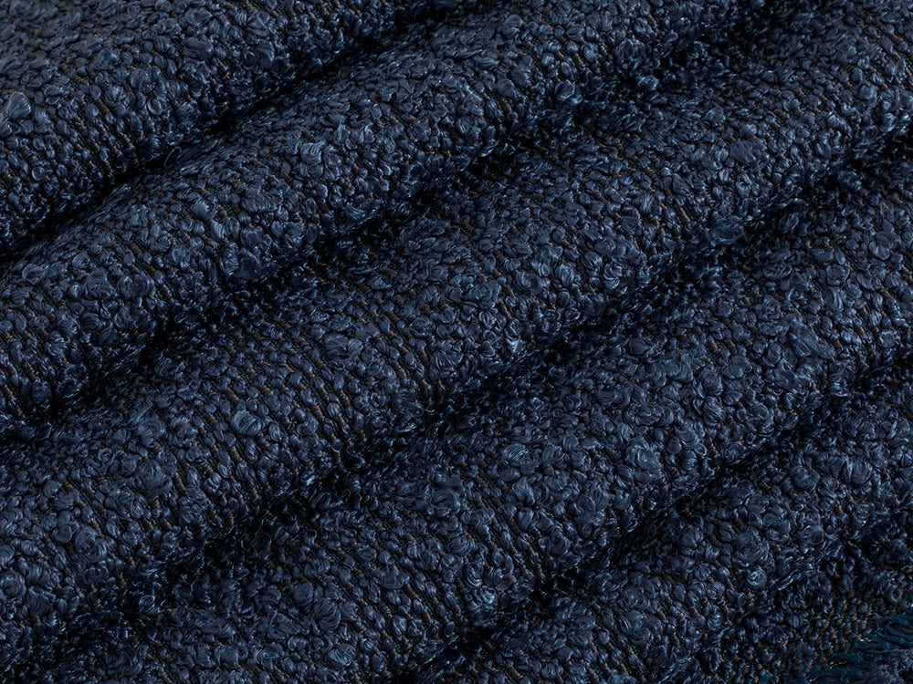 Navy Blue Boucle Upholstery Fabric | For Sofas & Drapery by the Yard