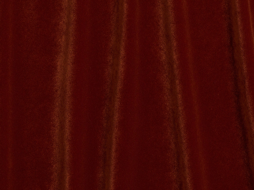 Rust Velvet Upholstery Fabric | For Sofas & Drapery by the Yard
