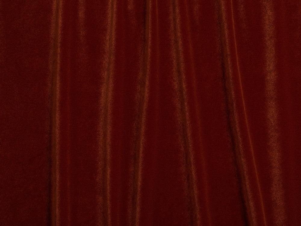 Rust Velvet Upholstery Fabric | For Sofas & Drapery by the Yard